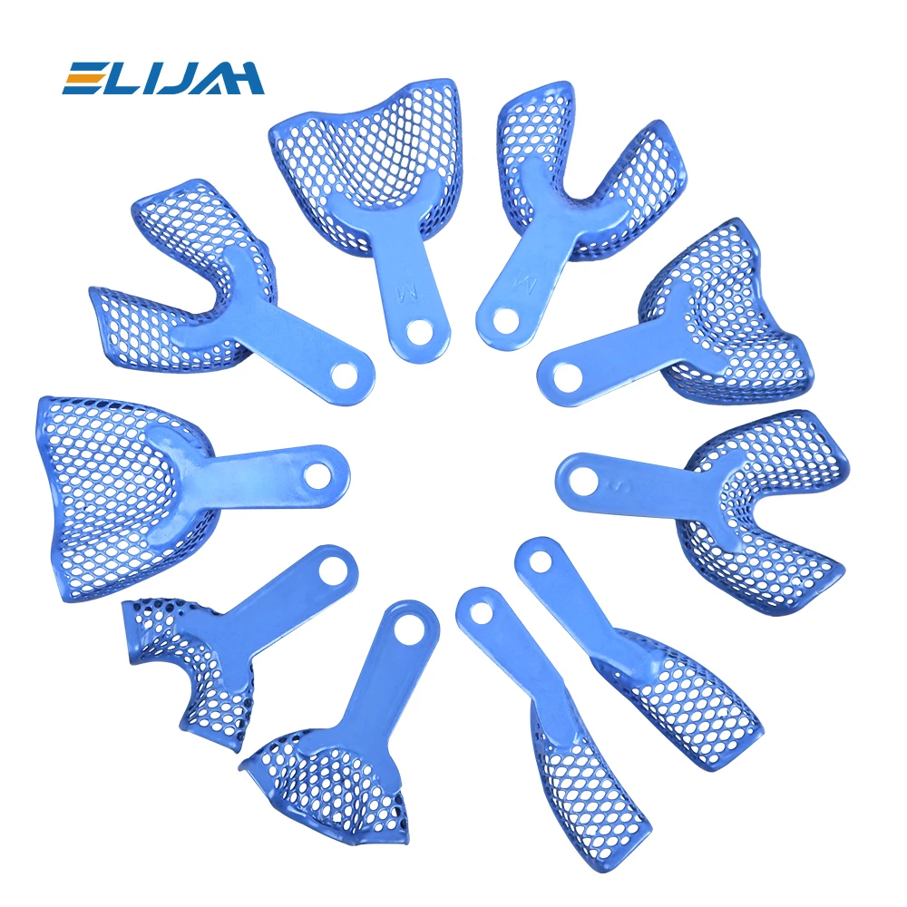 ELIJAH 2Pcs Dental Plastic-Steel Tray Teeth Trays Dental Impression ...