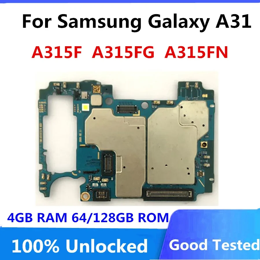 Unlocked-For-Samsung-Galaxy-A31-A315F-A315G-A315N-Motherboard-EU-Version-Plate-128GB-Mainboard ...