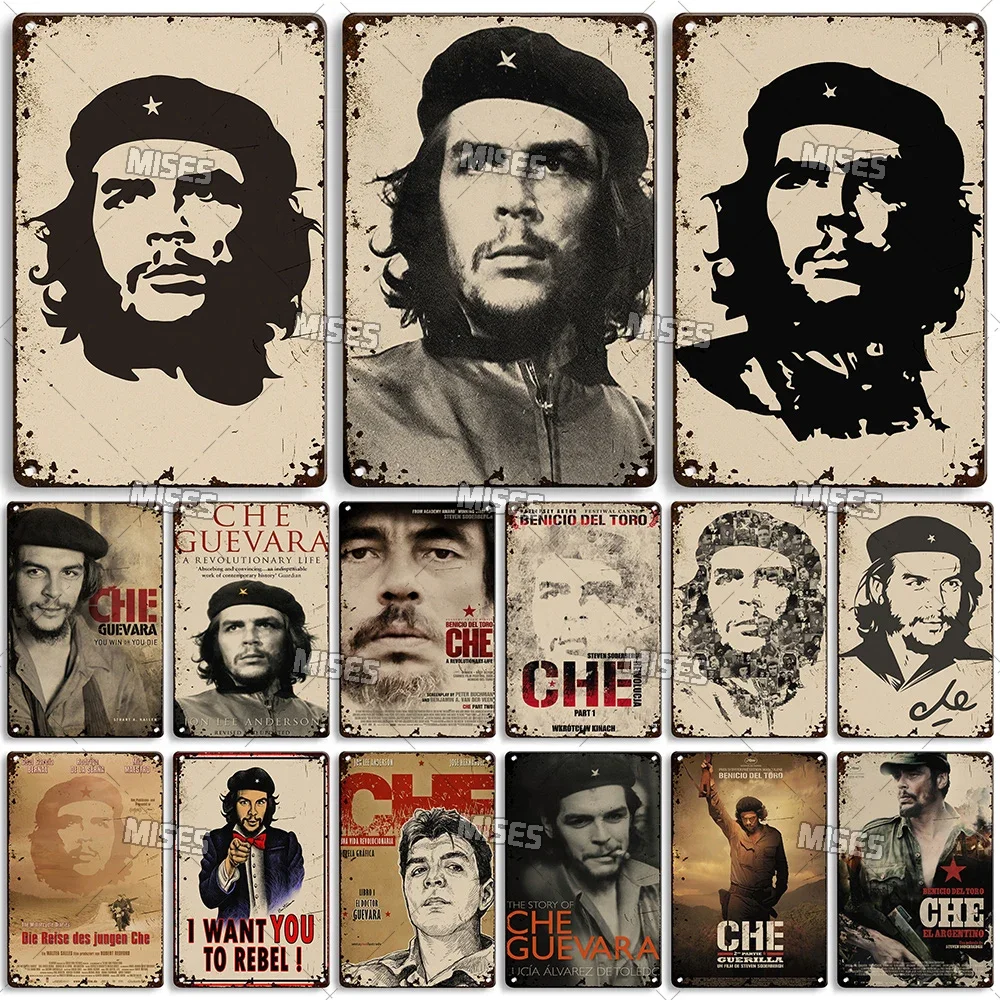 MISES 2008 Classic Movie Che Guevara Metal Poster Old Metal Tin Sign ...