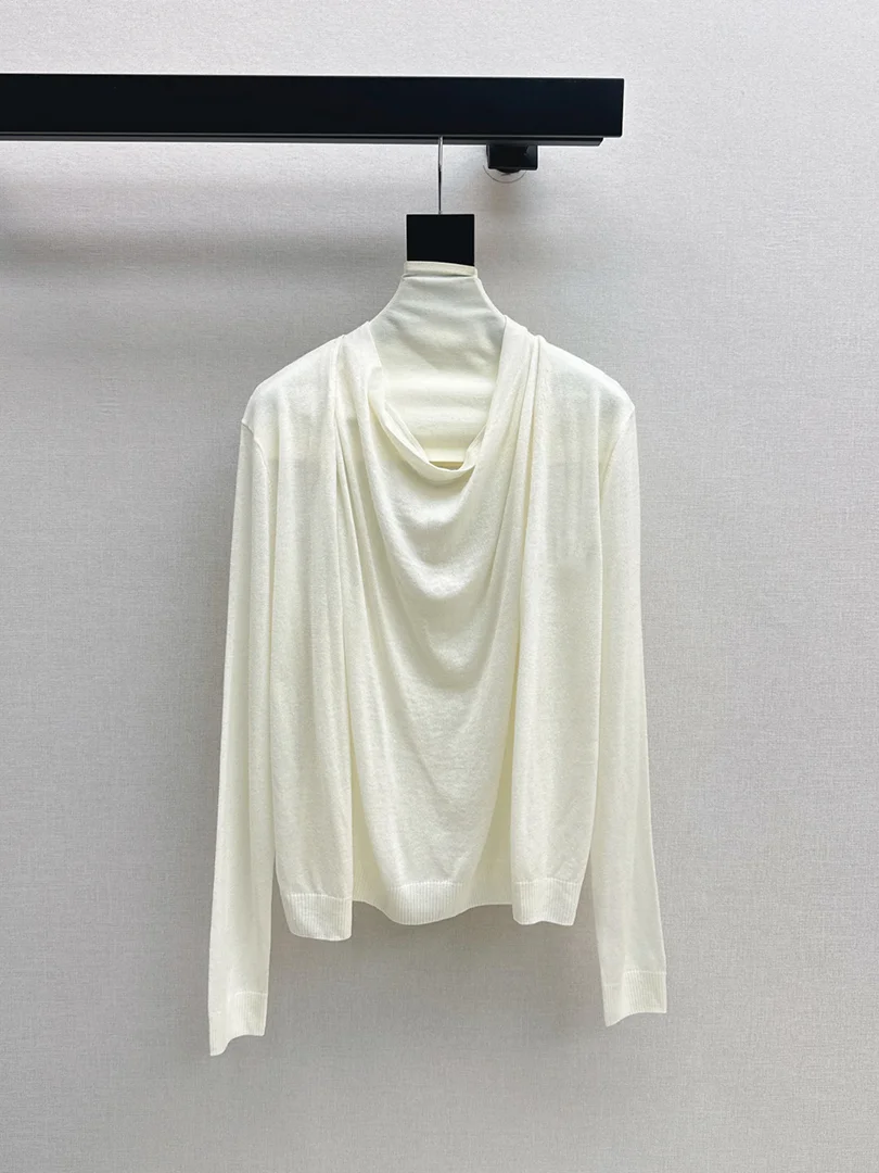 Autumn Solid Color Buttonless Cardigan Two Piece Knitted Set Women's ...