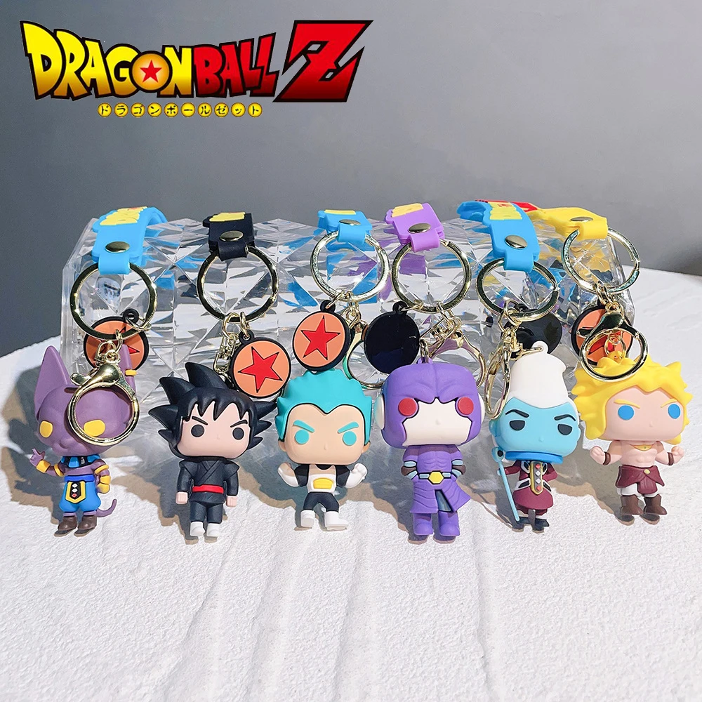 Dragon Ball Keychain Cartoon Anime Keychains Beerus Son Goku Ozaru ...