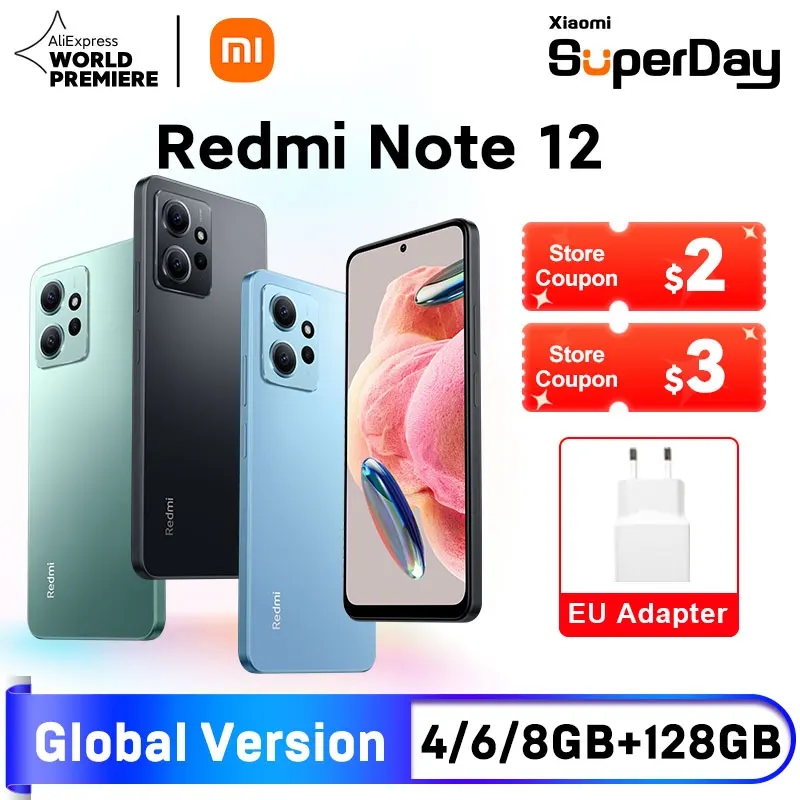 [global Version] Xiaomi Redmi Note 12 Global Version Smartphone ...