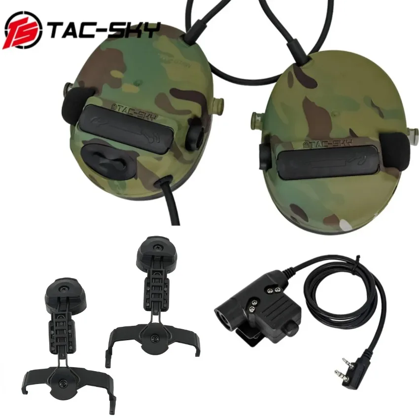 TS-TAC-SKY-Tactical-Headset-comtac3-ARC-Rail-FAST-Series-Helmet-Hearing ...