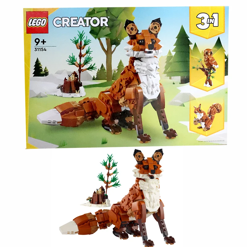 LEGO-31154-Creator-3-in-1-Forest-Animals-Red-Fox-Toy-Transforms-to-Owl ...