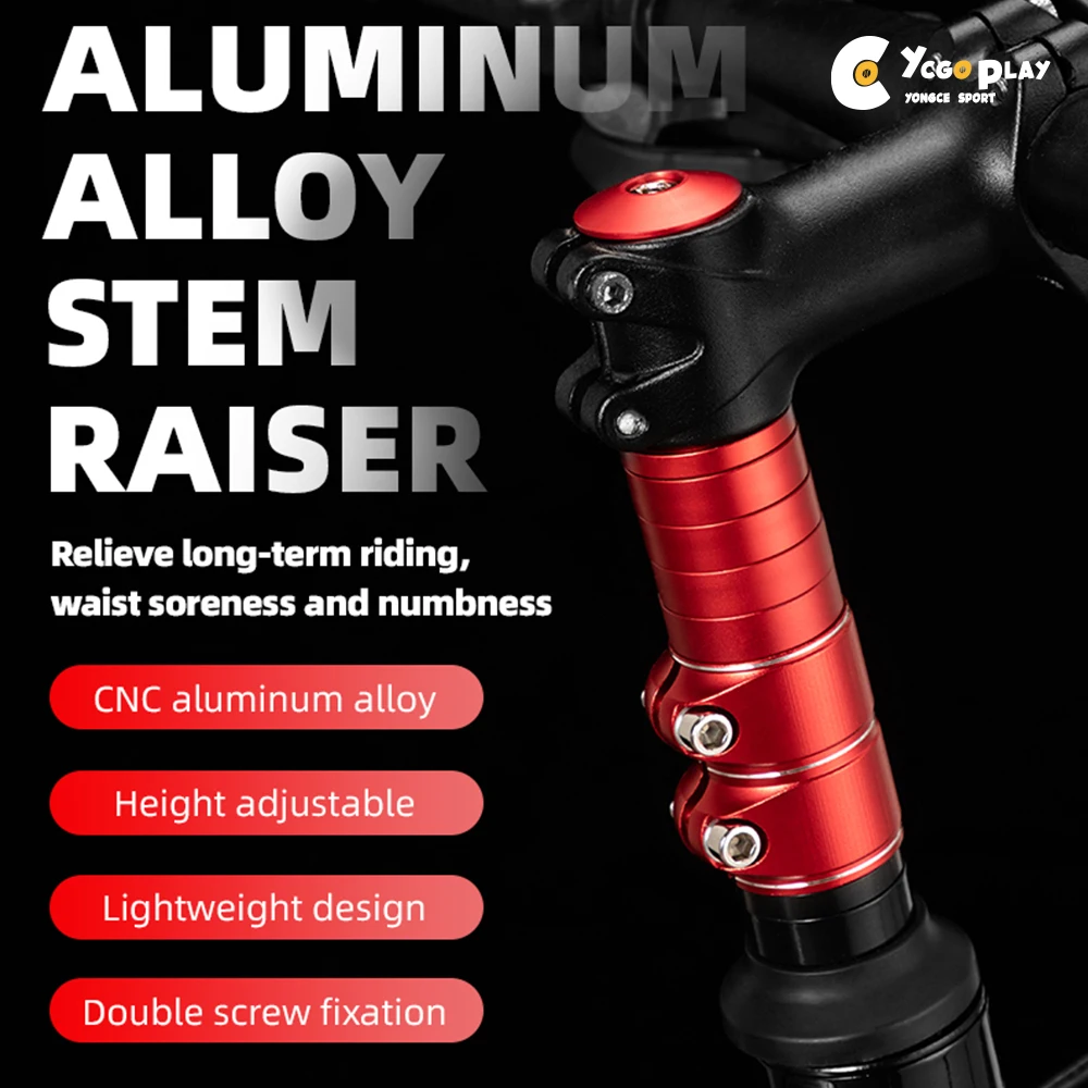 Aluminum-AlloyBike-Fork-Stem-Riser-Extender-Extension-Bicycle-Cycling ...