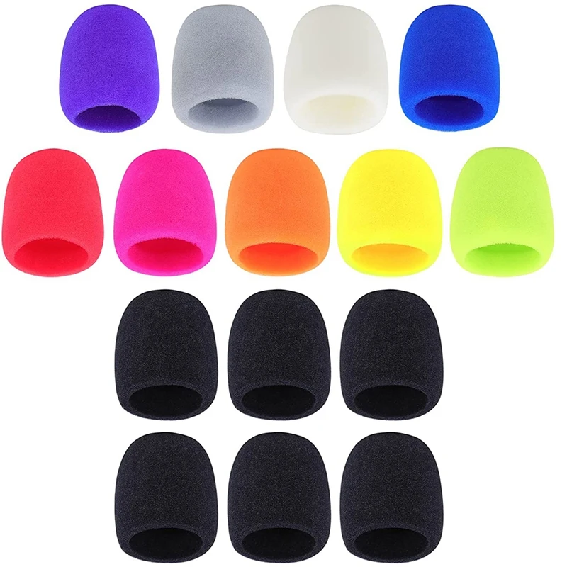 Colorful-Foam-Microphone-Cover-15-Pack-Thick-Handheld-Stage-Microphone ...