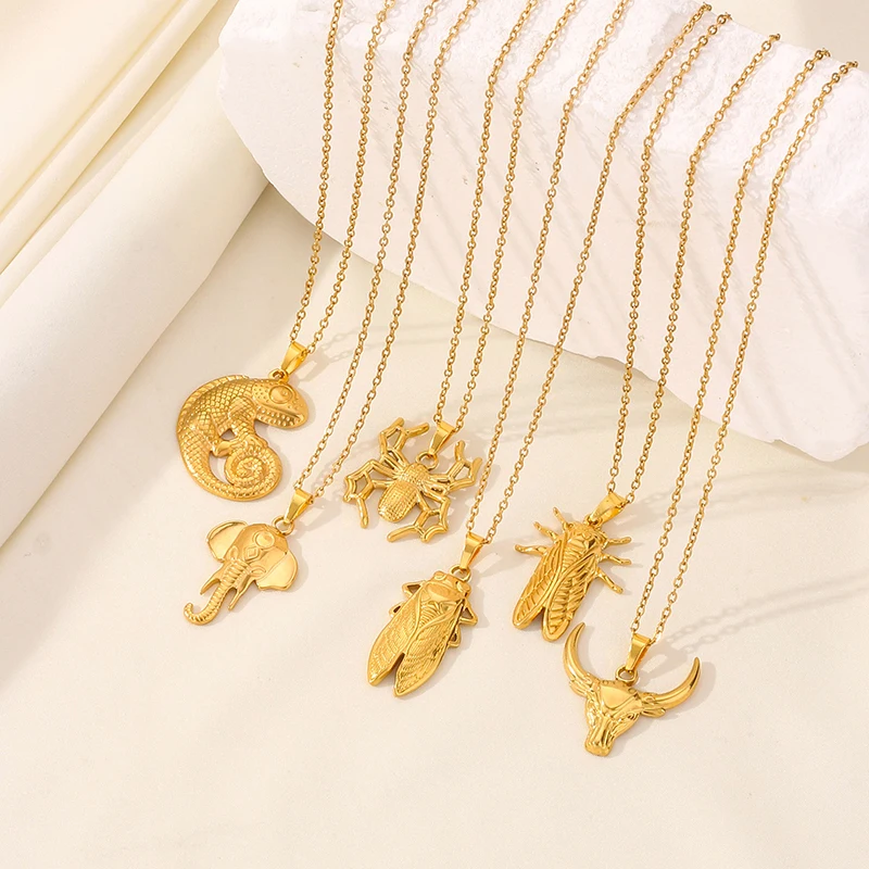 3pcs Ancient Egypt Scarab Animal Amulet Pendant Necklace Spider Insect ...