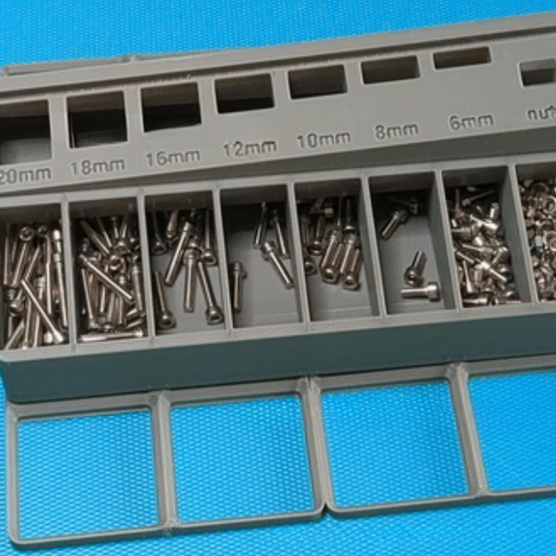 M3 Bolt Sorter, Bolt/Screw Length Sorter Tray With 7 Measuring Slots ...