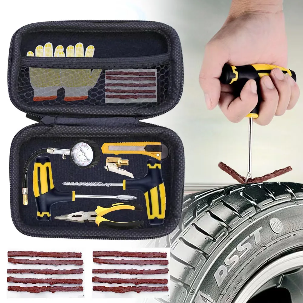 Car-Tire-Puncture-Repair-Tool-Kit-Tire-Tiras-Agitando-Cola-Emerg-ncia ...