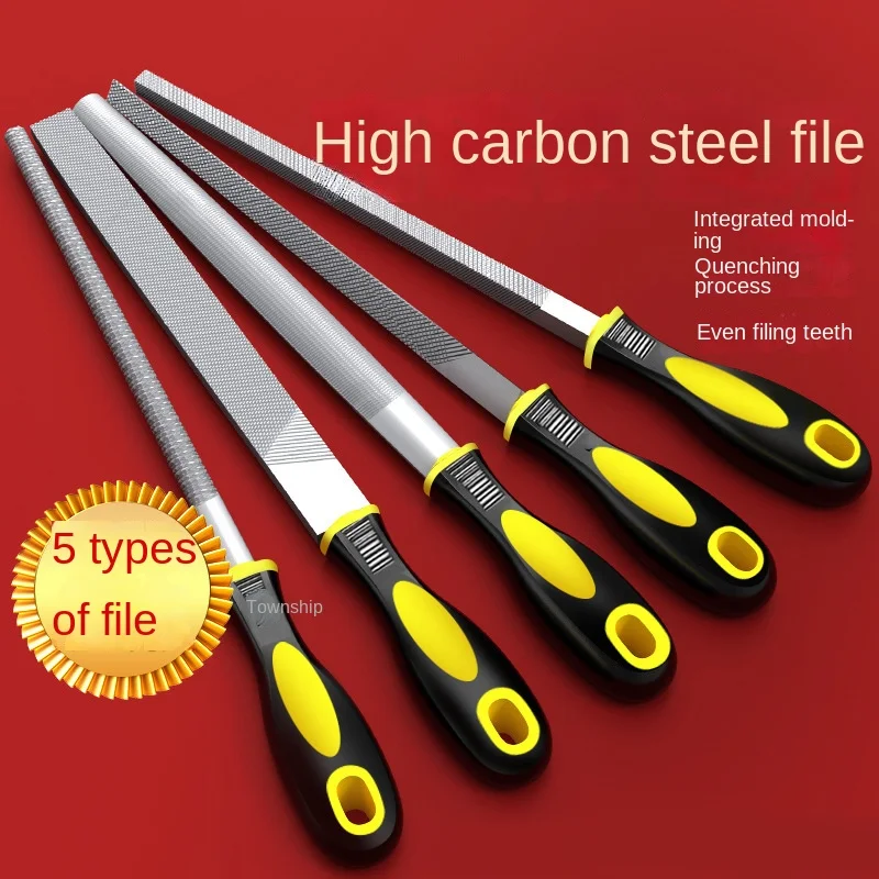 Multi-Style-High-Carbon-Steel-File-Flat-Triangle-Semicircle-Square-File ...