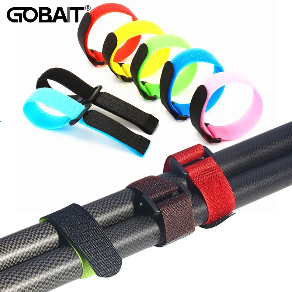 Fishing Rod 10 Rods 10 Reusable Fishing Rod Bands – Adjustable Straps ...