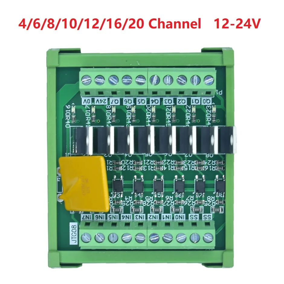 4-6-8-10-12-16-20-Channel-PLC-DC-Output-Amplifier-Transistor-Module-IO ...