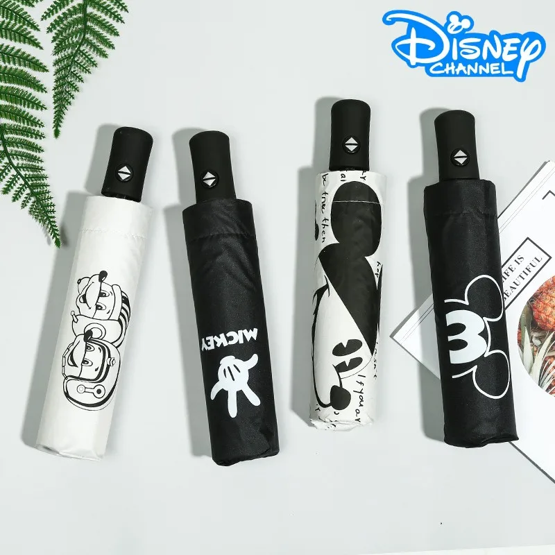 Disney-Mickey-Mouse-Children-Automatic-Umbrella-Rain-Gear-Cartoon-Anime ...