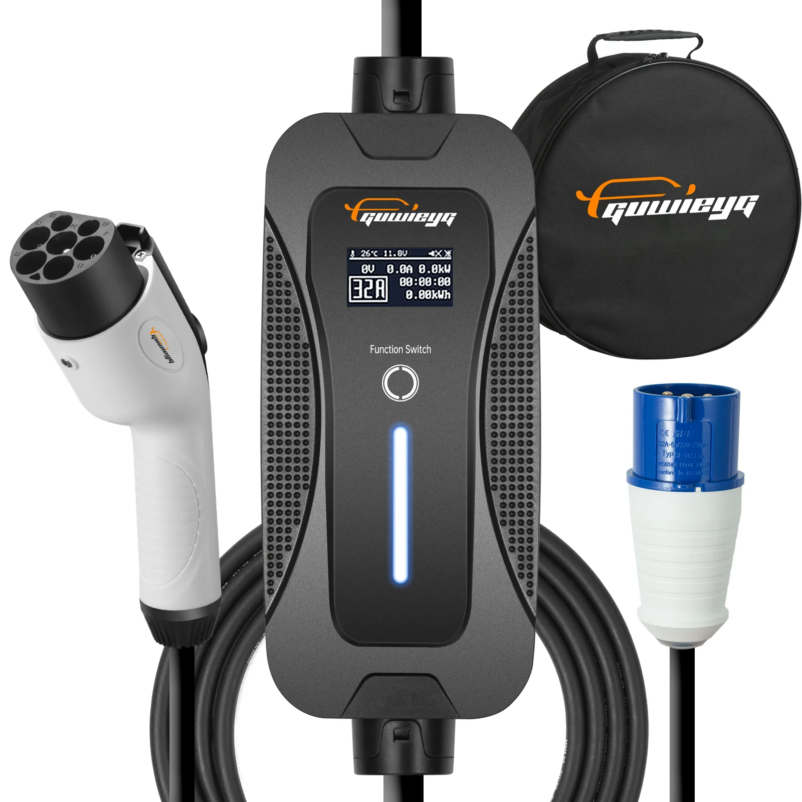 GUWIEYG-GBT-Car-Charger-32A-Single-Phase-7-2KW-16-26-32A-With-CEE-Blue ...