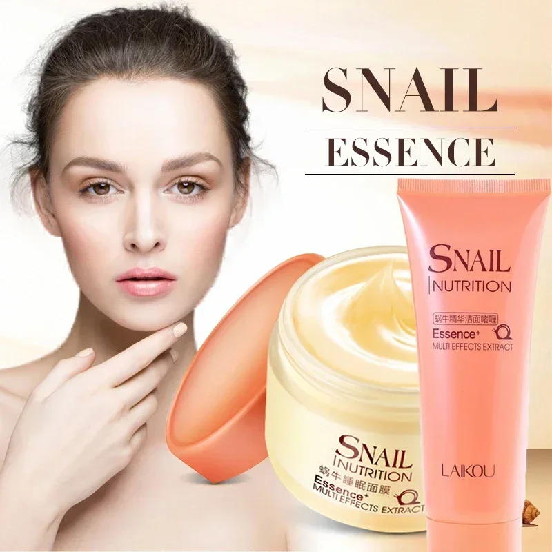 100ml-75g-Snail-Facial-Cleanser-Snail-Sleeping-Mask-Organic-Natural-Gel ...