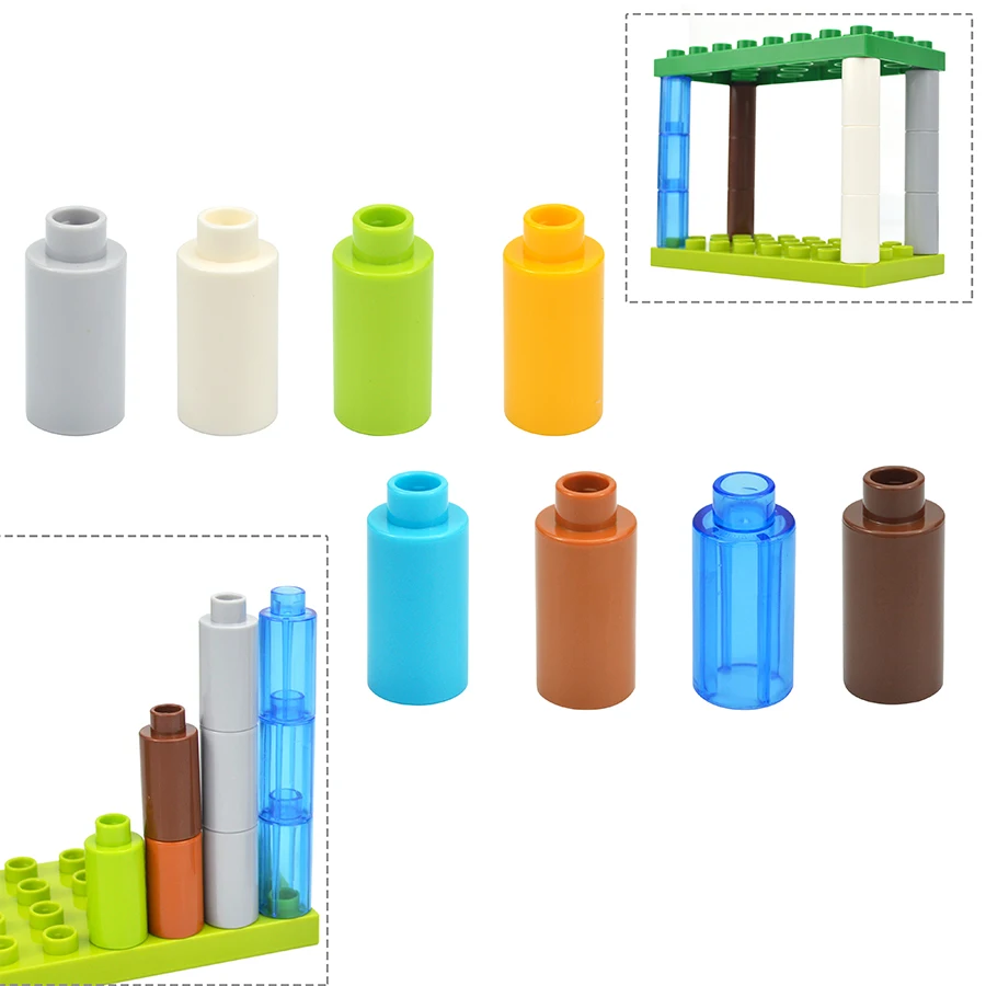 10Pcs-Round-Big-Size-Bricks-Cylinder-Bracket-Large-Particles-Building ...