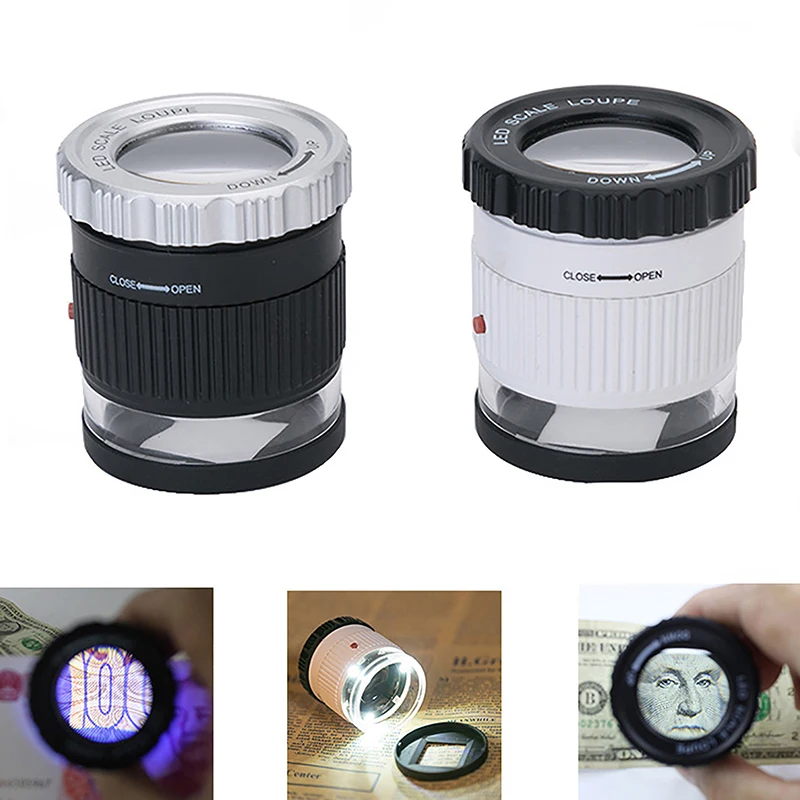 30X-Pocket-Magnifier-With-Scale-LED-UV-Light-Illuminated-Magnifying ...