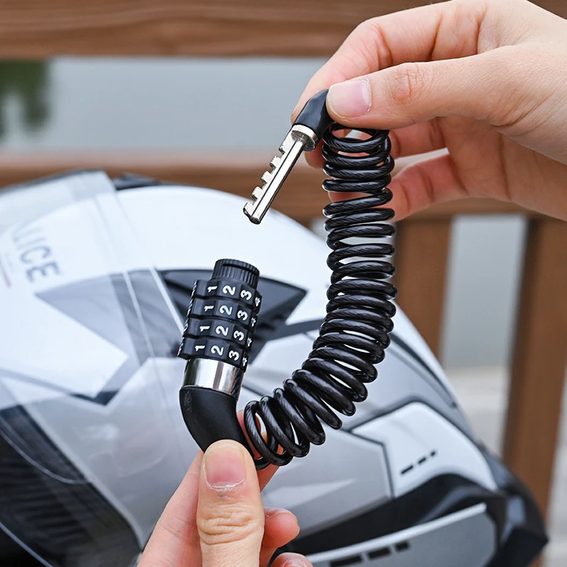 Bicycle-Lock-Steel-Cable-Chain-Security-Password-4-Digit-Lock-Anti ...