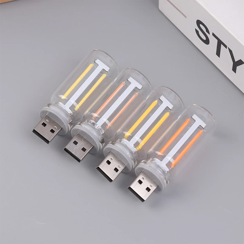 1PC Retro USB LED Filament Touch Dimming Bulb 5V Retro LED Edison Bulb ...