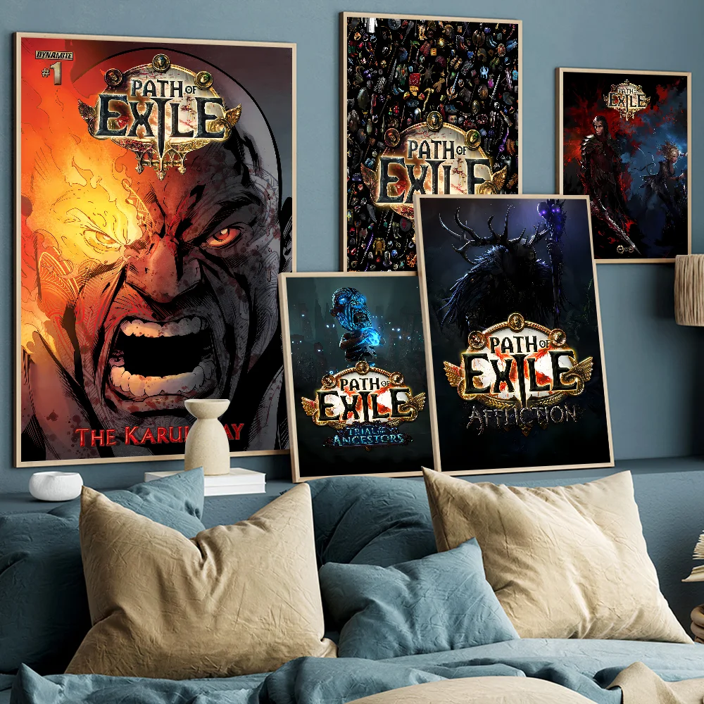 Game-Path-of-Exile-Cl-ssico-HD-Vintage-Posters-Qualidade-Wall-Art-P ...