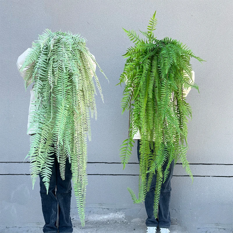 Plantas verdes artificiales de 120cm, hoja persa grande para colgar en ...