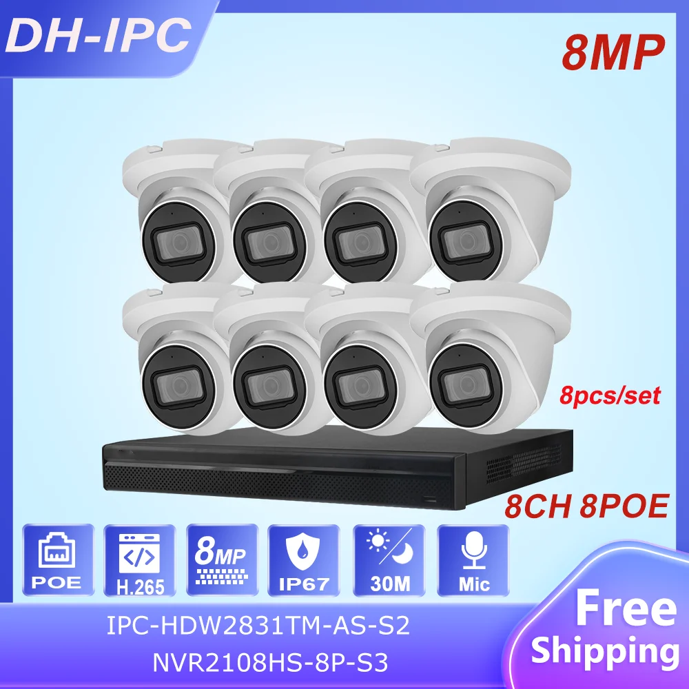 Dahua-8K-CCTV-Kits-8CH-POE-NVR2108HS-8P-S3-8MP-Starlight-HDW2831TM-AS ...