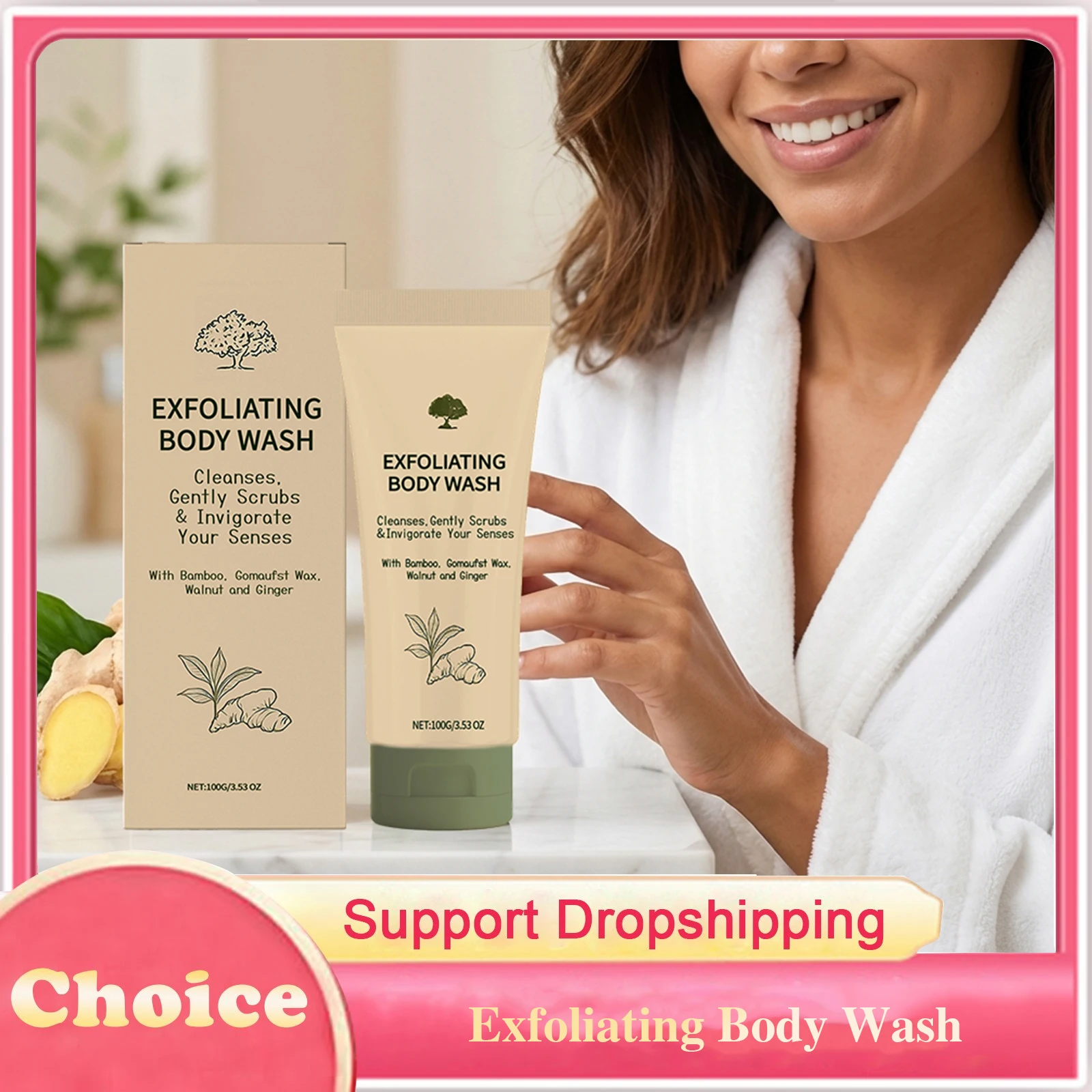 Exfoliating Body Wash Deep Cleansing Body Dirt Smoothing Dead Skin Cell ...