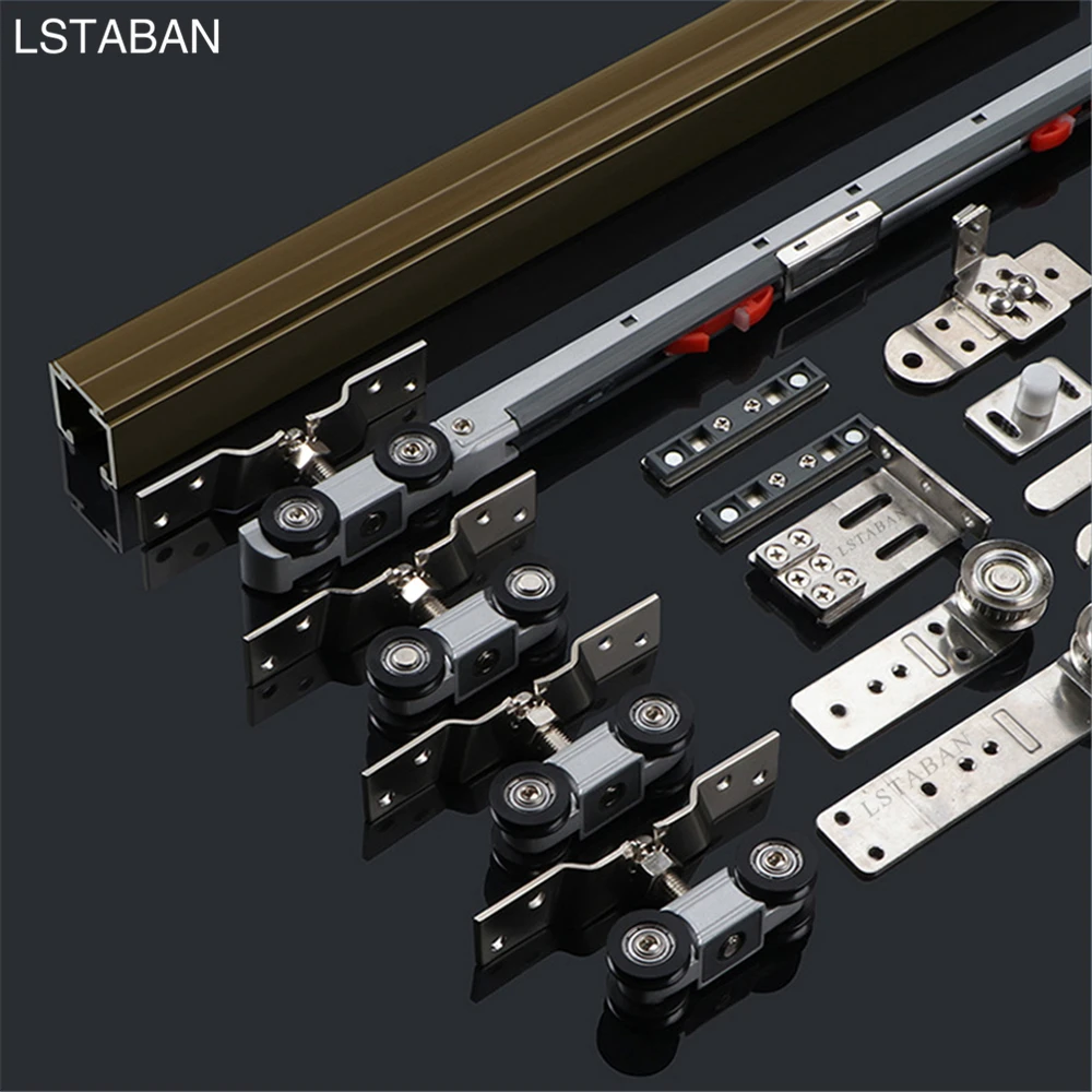 Bidirectional-Damping-Buffer-Wheel-Sliding-Wood-Door-Hanging-Rail ...