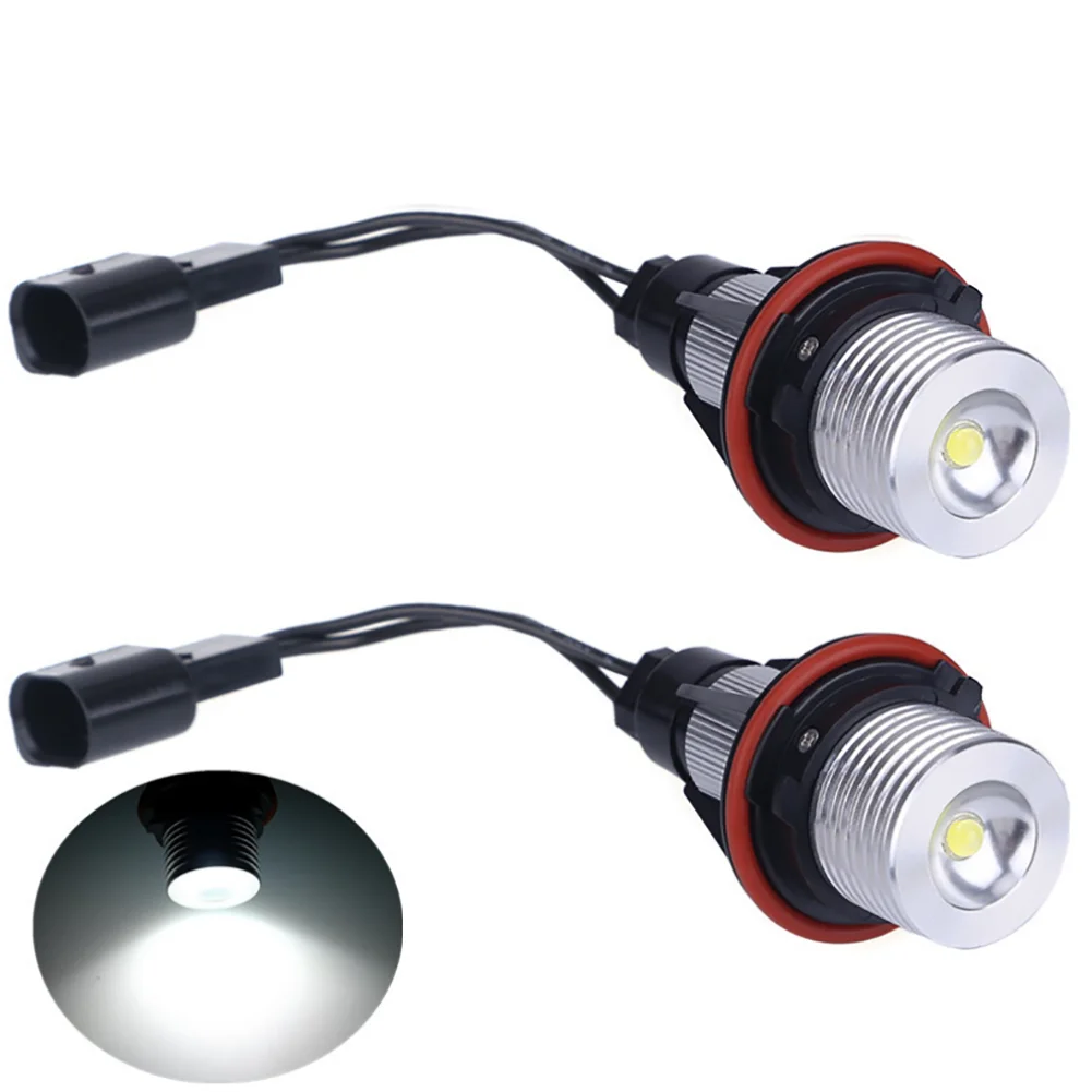 Super Bright White 7000K canbus Angel Eyes Marker Lights Bulbs for BMW ...