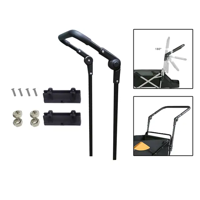 Radio Flyer Universal Adjustable Wagon Handle - 8-Angle Push Pull Bar ...