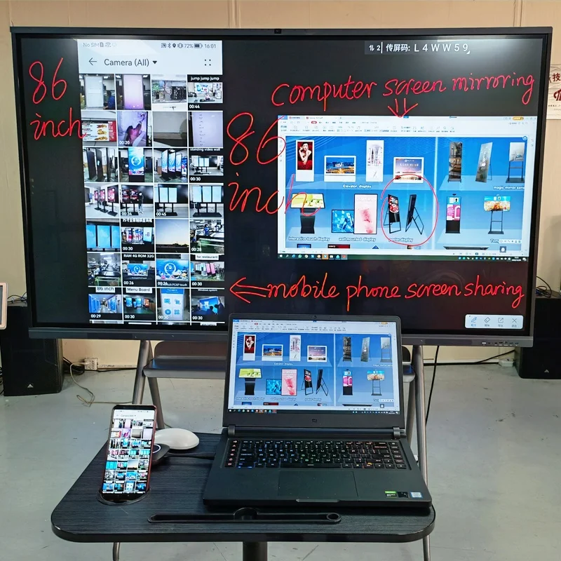 55"65"75 Inch 85"100 Inch Android Smart Electronic Interactive Tv ...
