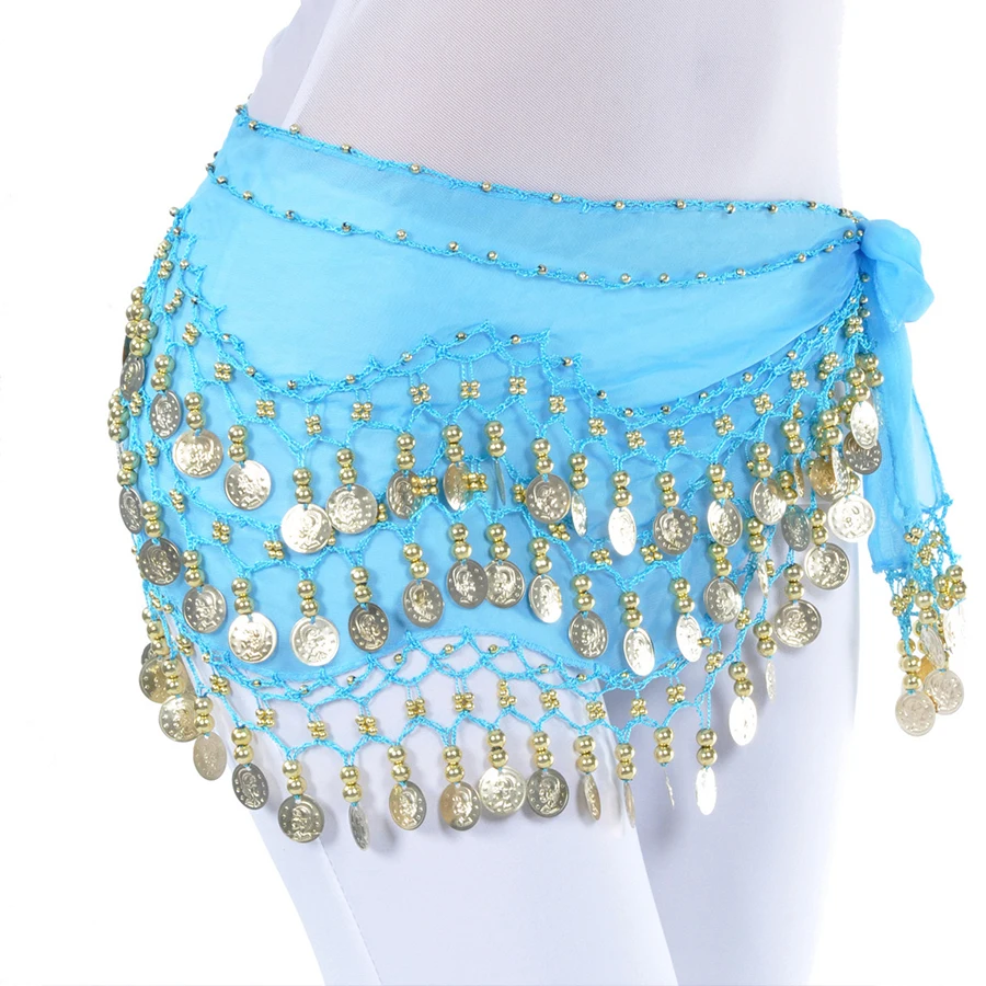 1PC Ladies' Multicolor Design Metal Gold Coin Belt Skirt With Slight ...