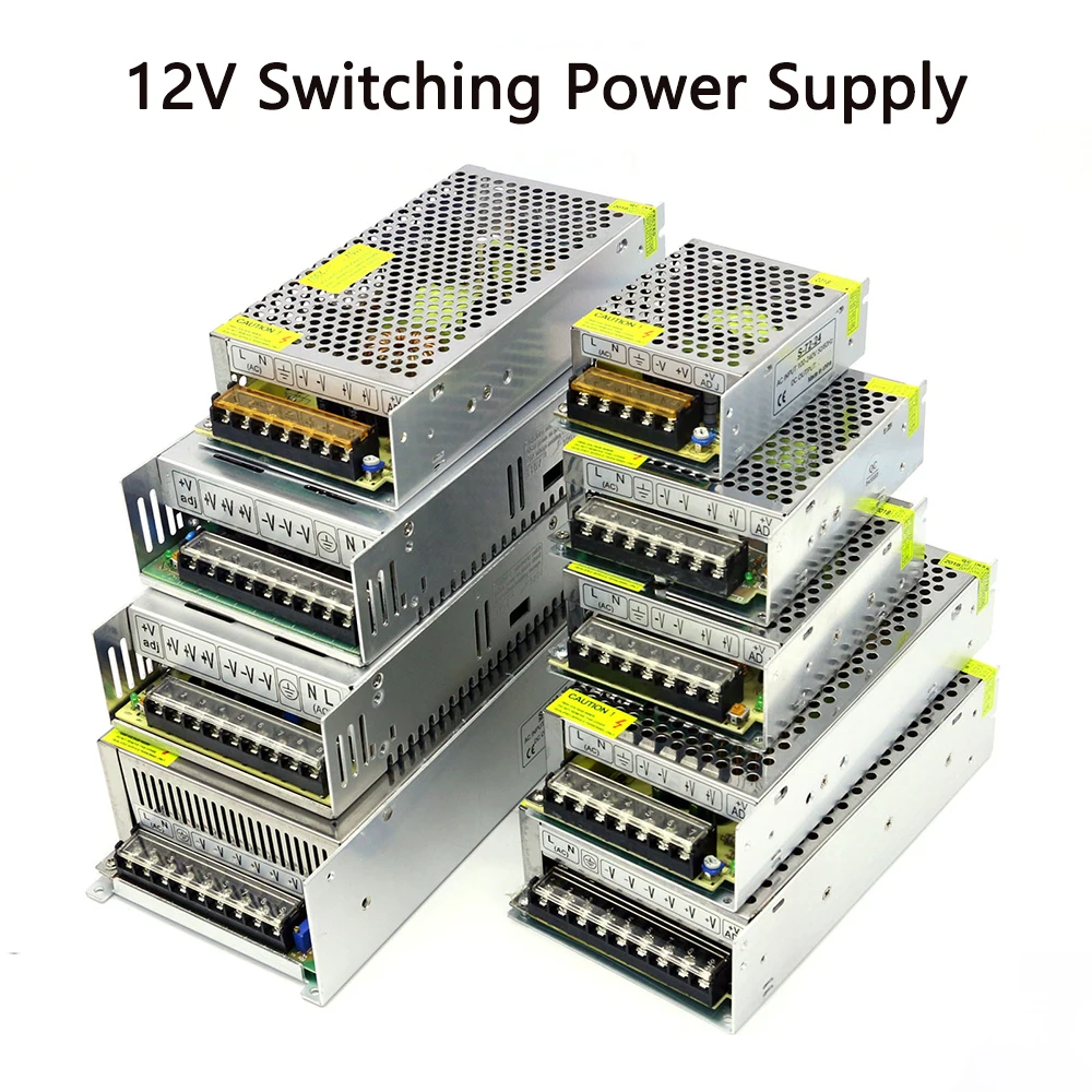 Switching Power Supply AC 110V 220V To DC 12V 1A 2A 3A 5A 10A 15A 20A 30A 40A Power Supply ...