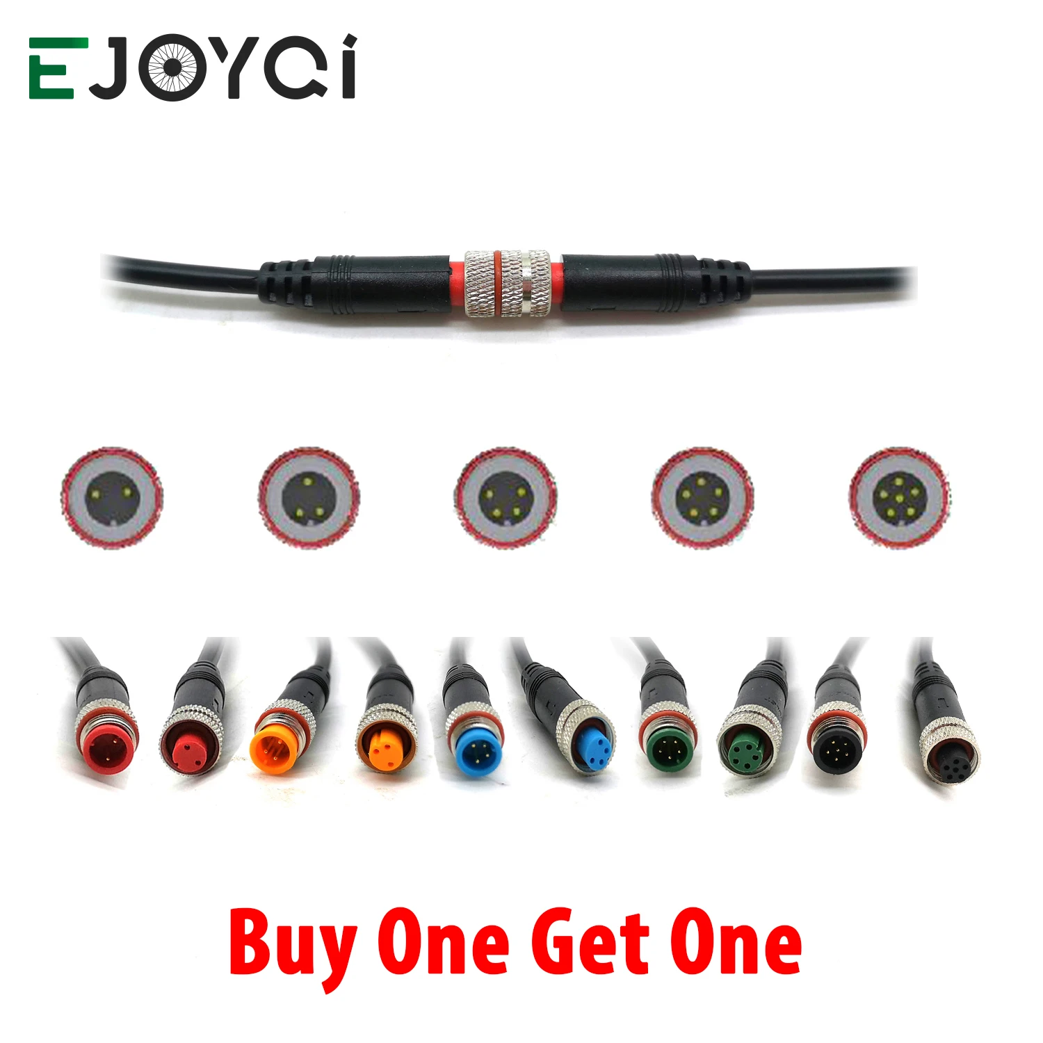 EJOYQI Julet 2 3 4 5 6 Pin Screw Type Small Power Waterproof Connector ...