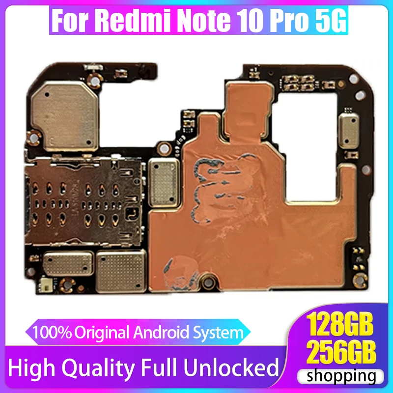 5G-Logic-Board-For-Xiaomi-Hongmi-Redmi-Note-10-Pro-Motherboard-Original ...