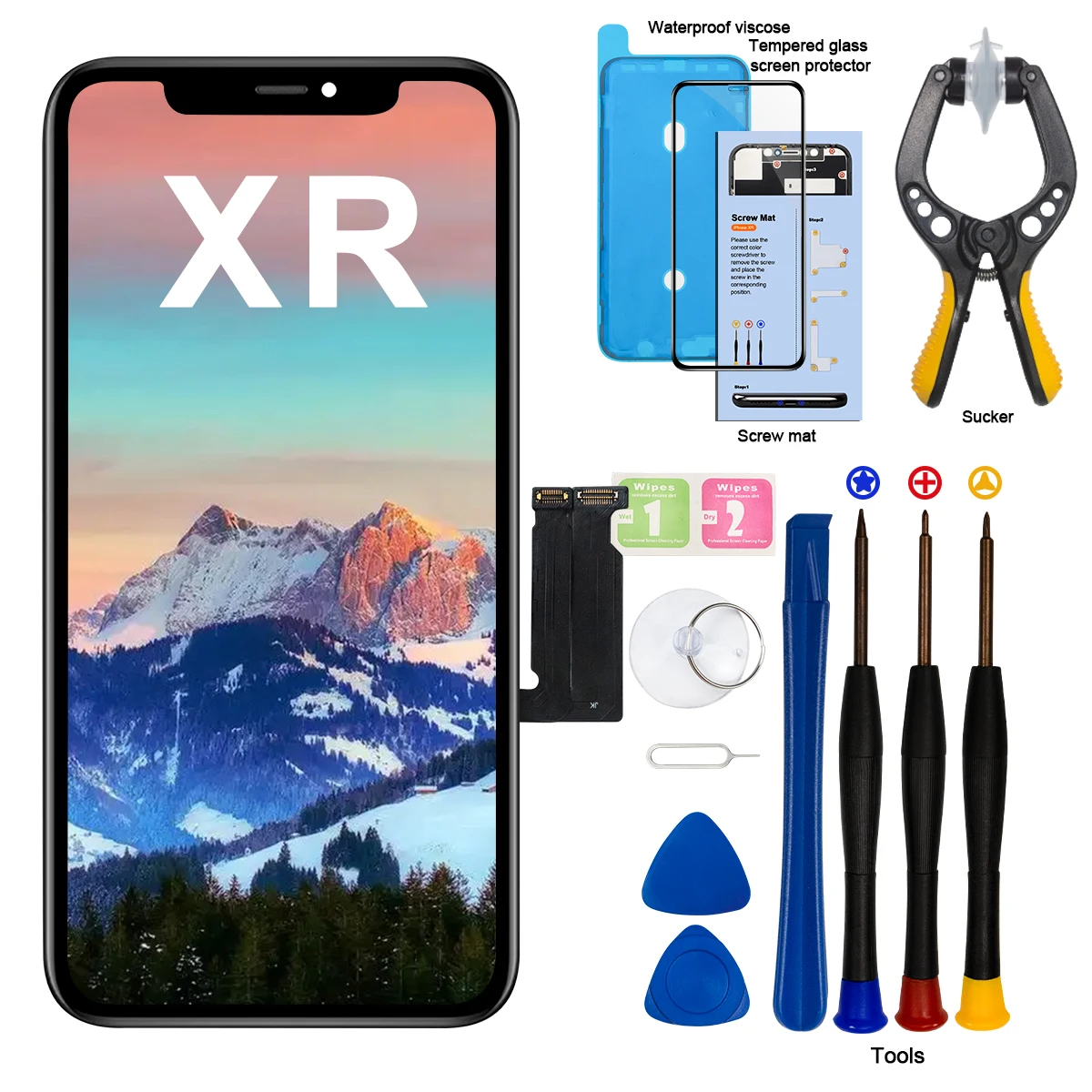 High quality AAA For iPhone XR LCD Display For iPhone XR Touch Screen ...