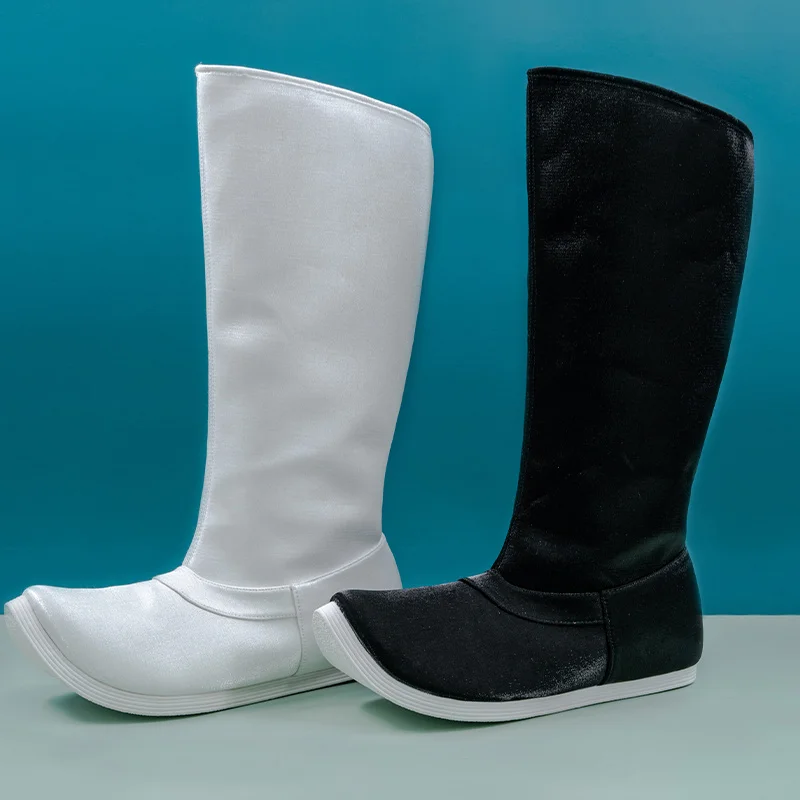 Chinese-Traditional-Mid-Calf-Boots-Hanfu-Shoes-Pointed-Toe-Cosplay ...