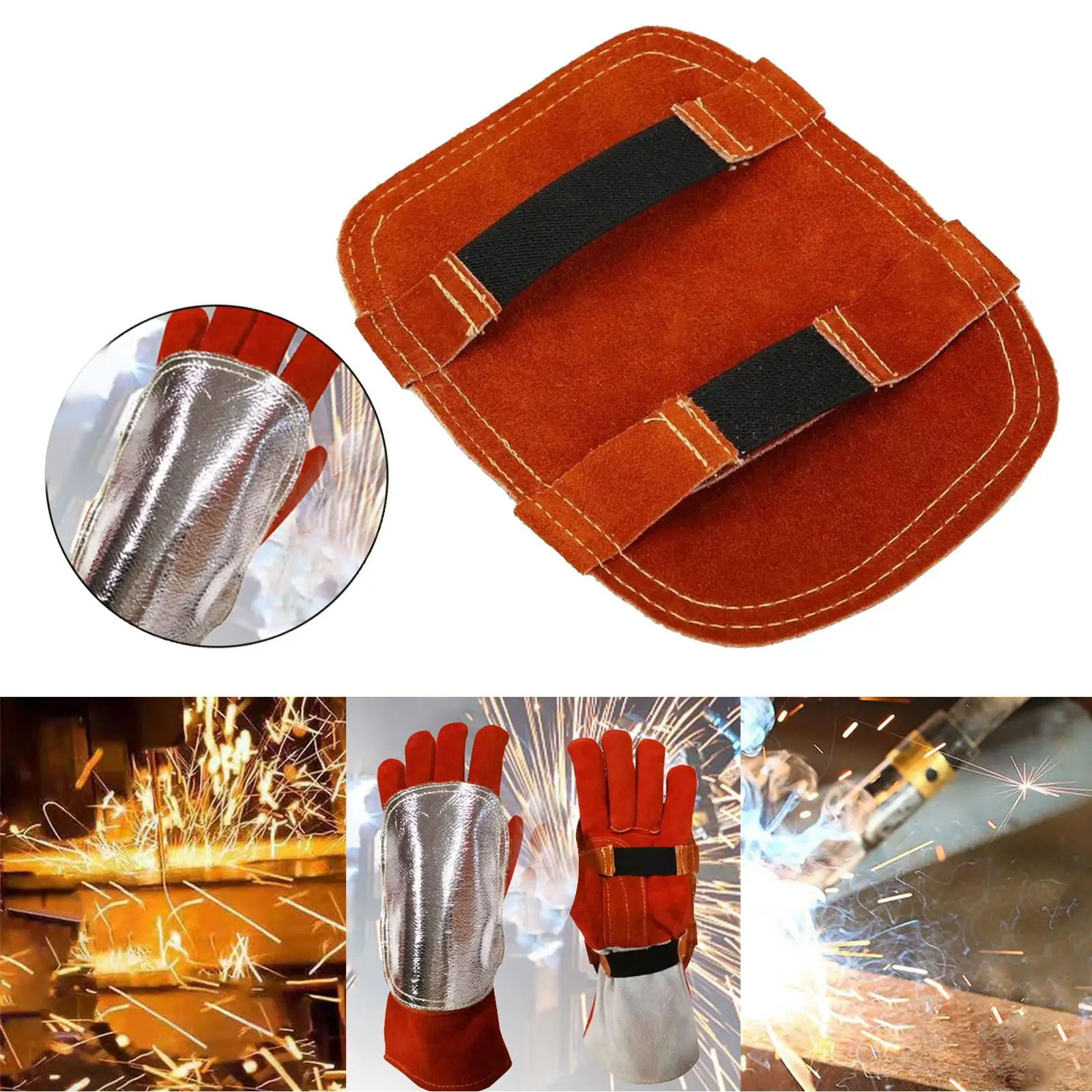Fireproof-Gloves-Pad-Welding-Hand-Pad-Welding-Glove-Heat-Shield-for ...