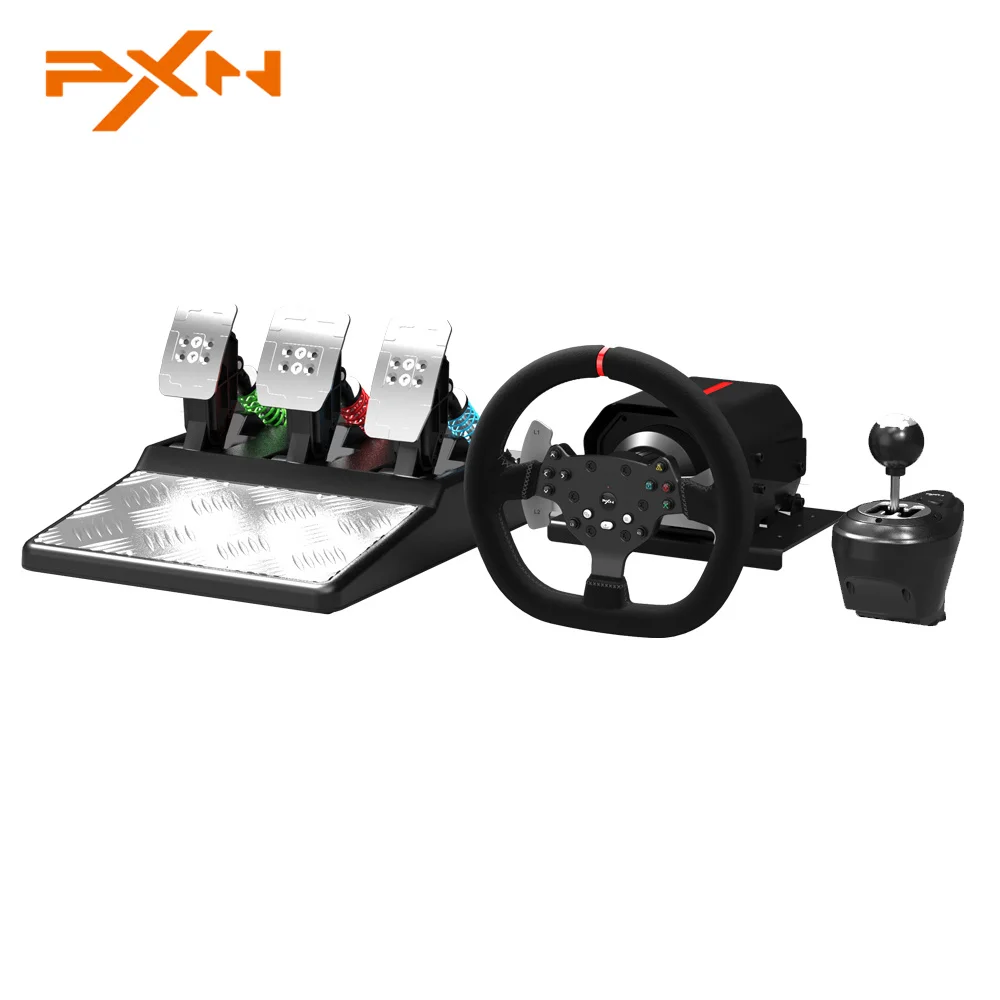 Pxn V10 3 In 1 Force Feedback Racing Wheel Gaming Steering Wheel ...