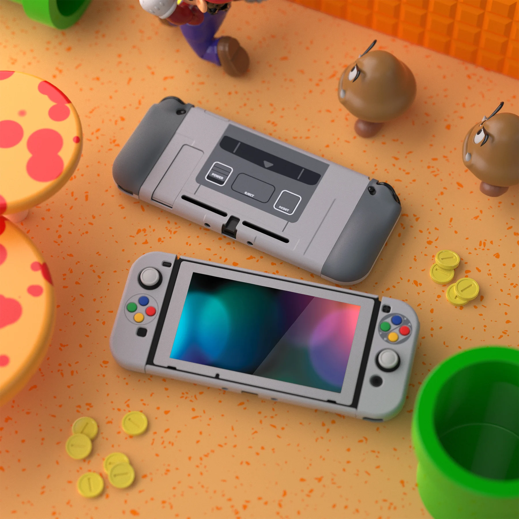 PlayVital-AlterGrips-SFC-SNES-Classic-EU-Style-Ergonomic-Cover-Dockable ...