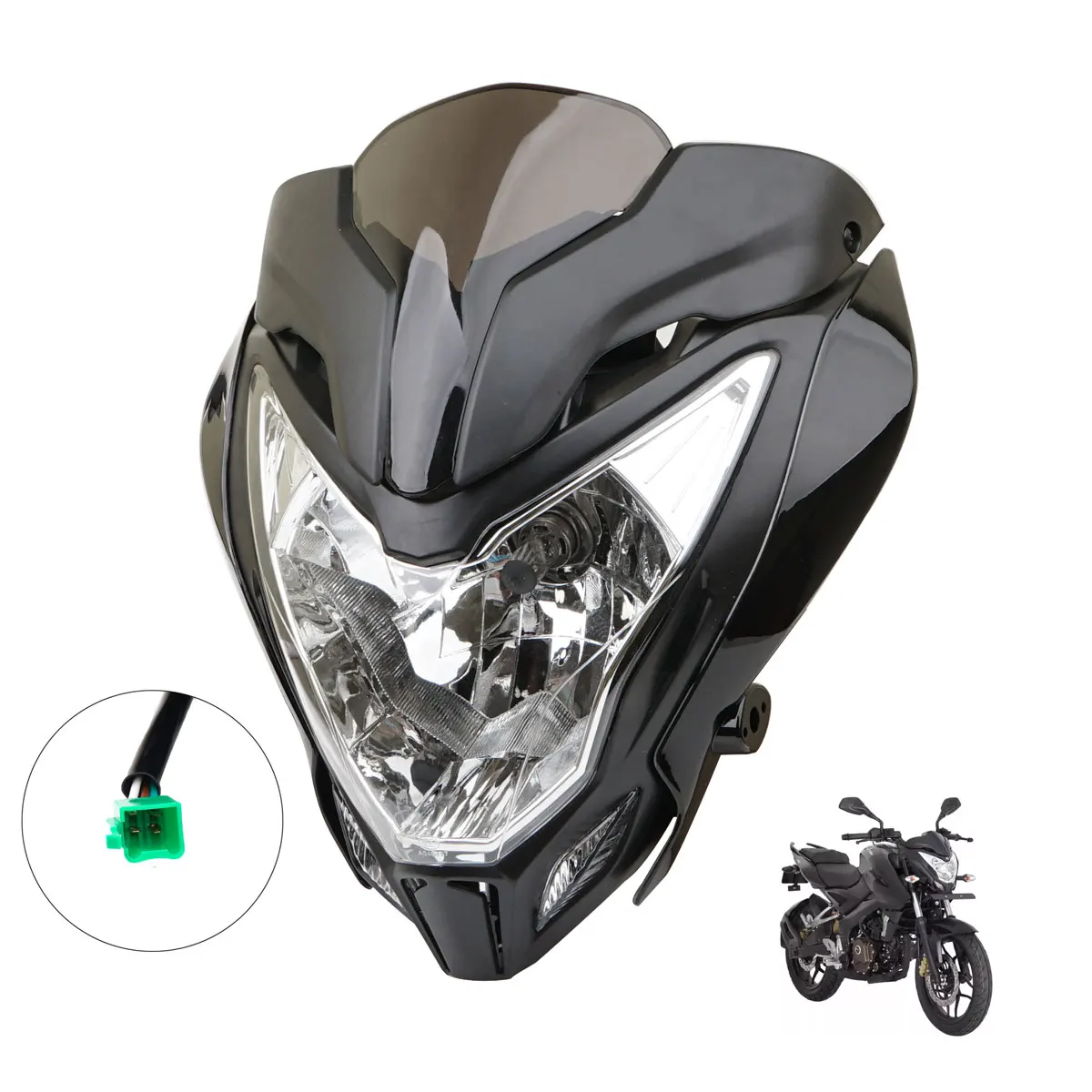 Motorcycle-Front-Headlight-Headlamp-Fairing-Assembly-for-BAJAJ-Pulsar ...