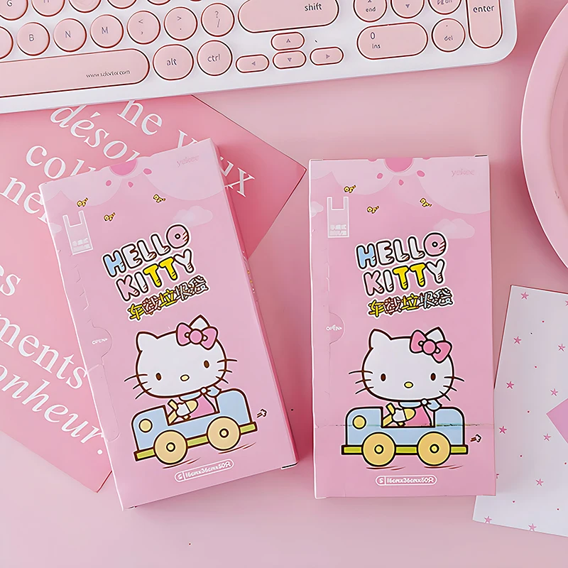 Cute-Sanrio-Garbage-Bag-Hello-Kittys-Kawaii-Cartoon-Kitchen-Drawstring ...