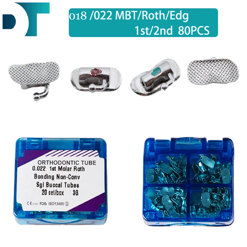 Dental Orthodontic Tube 022/018 1st 2nd Molar Buccal Tube Bondable Non ...