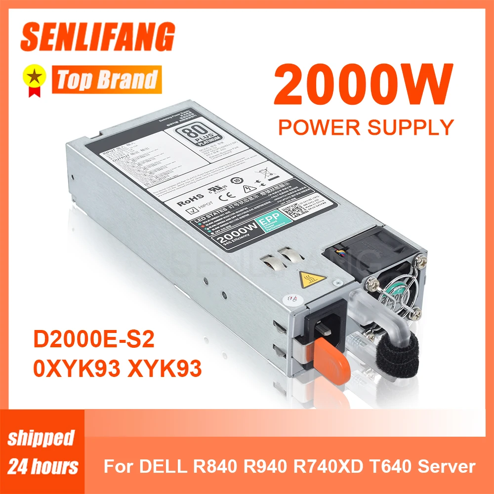 Para dell r840 r940 r740xd t640 2000w comutação da fonte de alimentação ...