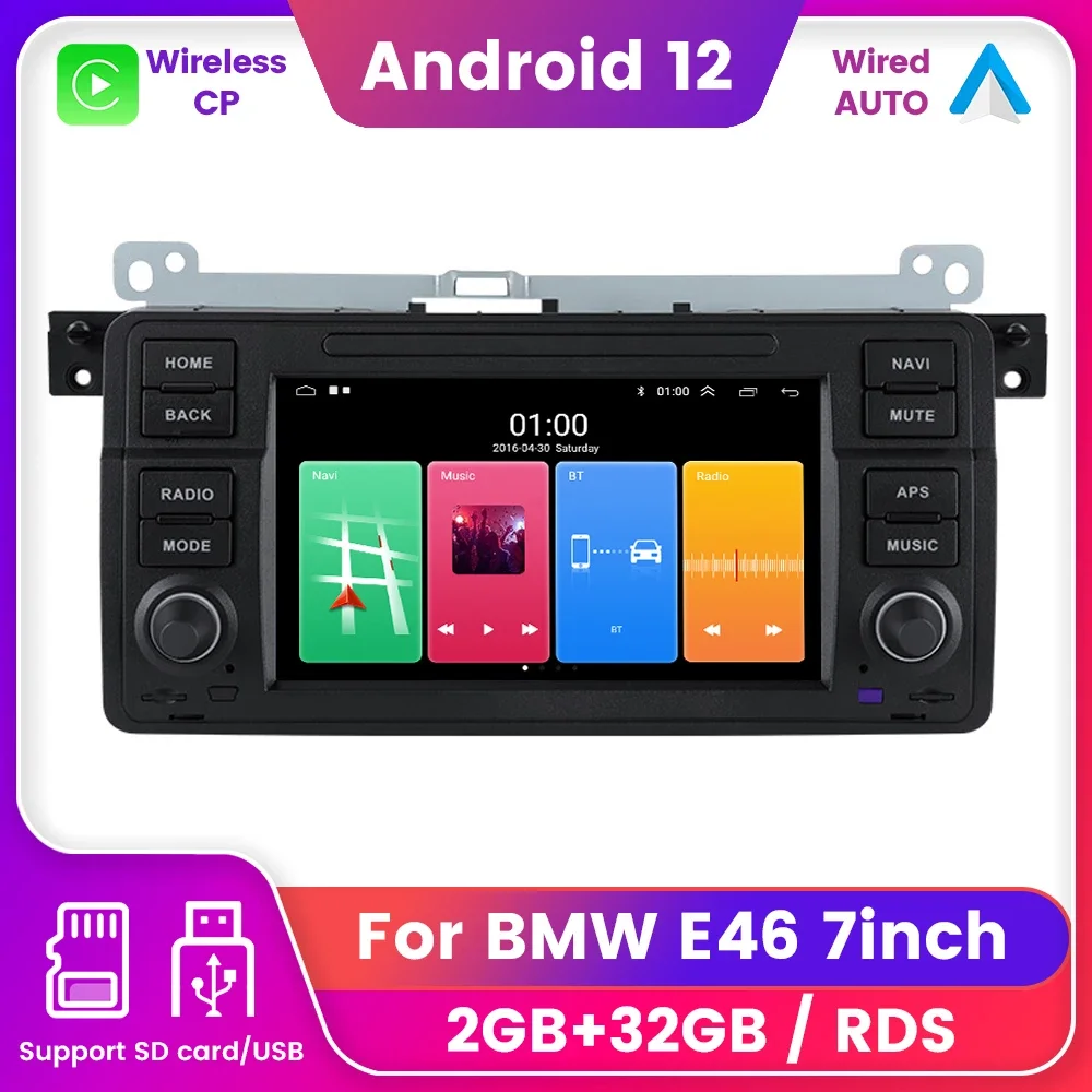 2Din-GPS-Navigation-Car-Radio-For-BMW-E46-M3-Rover-75-Coupe-316i-318 ...