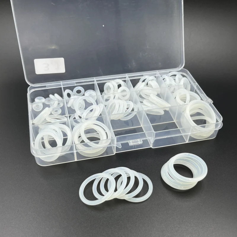 White VMQ O Ring CS 1.5/2.0/2.4/3.1mm Silicone Food Grade Seal O-rings ...