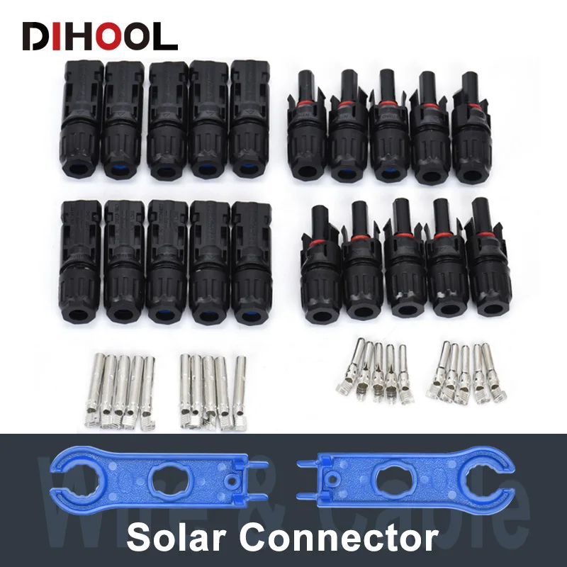 Conector De Energia Solar Fotovoltaica 30 45 60a Ip67 20 Pcs Conectores ...
