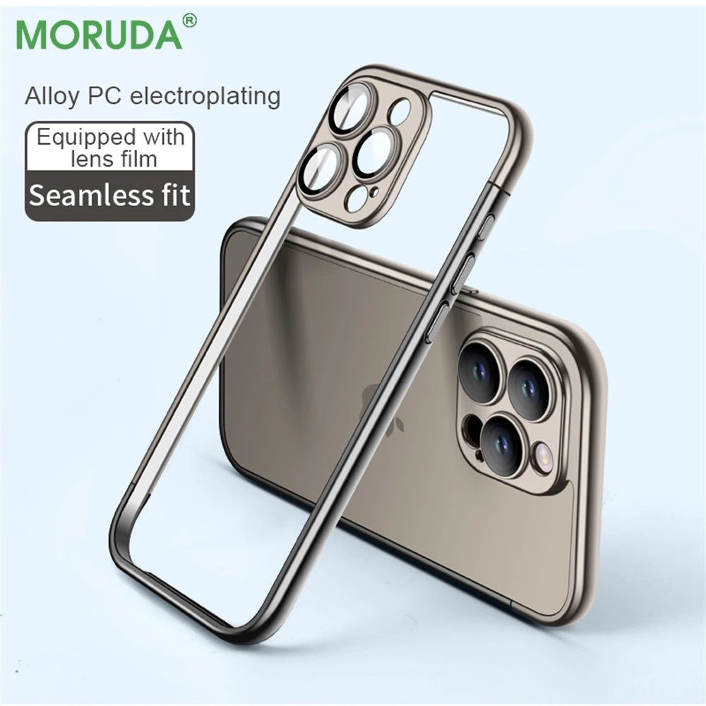 For-iPhone-15-ProMax-Plastic-Plating-Lens-Protection-Frame-Cover-for ...