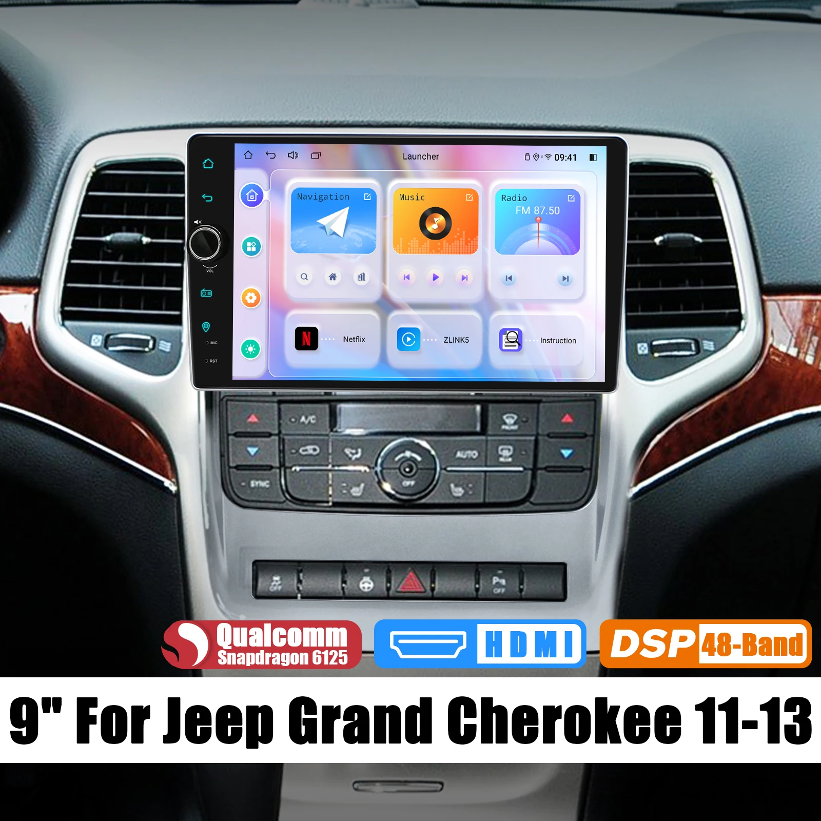 Joying-reproductor-Multimedia-para-Jeep-Grand-Cherokee-Radio-Est-reo-de ...