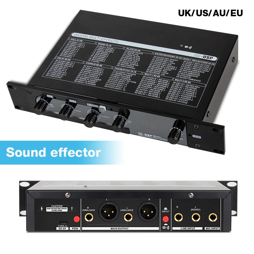 Professional-99-DSP-Digital-Audio-Effector-BT-6-5mm-Input-XLR-6-5mm ...